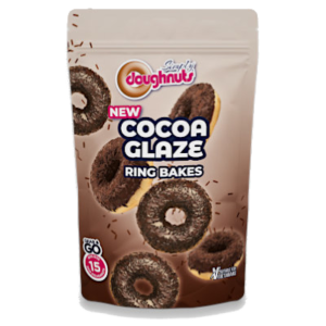 Cocoa Glazed Mini Ring Doughnut - 5 Month Shelf Life